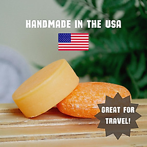 Wave Fresh Citrus Shampoo & Conditioner Bar Set - Natural & Organic Moisturizing Vegan Shampoo and Conditioner Bars for Women & Men - Long-Lasting (80-120 Uses)