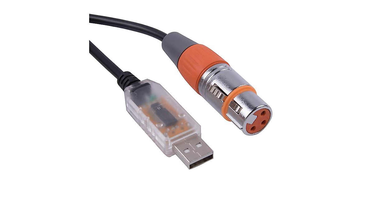 USB to DMX Interface Adapter LED DMX512 Studio Computer PC Stage Light ...