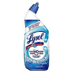 Lysol Toilet Bowl Cleaner Gel, For Cleaning and Disinfecting, Bleach Free, Ocean Fresh Scent, 24oz