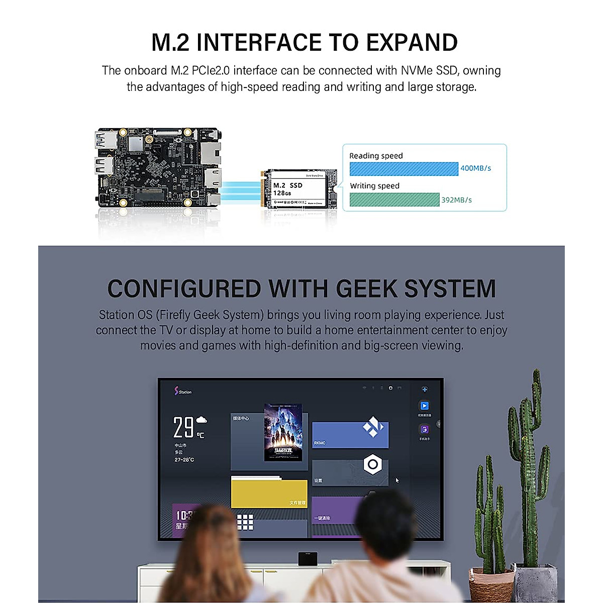 Firefly ROC-RK3566-PC Rockchip RK3566 4GB RAM Single Board Computer Support Caffe/TensorFlow and Geek System