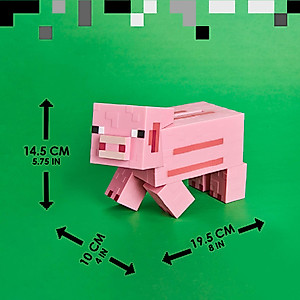 Minecraft Pig Money Bank BDP | Pink Pixelated 3D Savings Piggy-Bank | Unique Gift Idea Perfect for Gamers