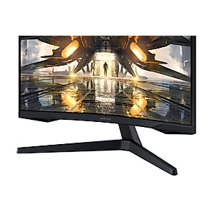 SAMSUNG 32" Odyssey G55A QHD 165Hz 1ms FreeSync Curved Gaming Monitor with HDR 10, Futuristic Design for Any Desktop, LS32AG550ENXZA