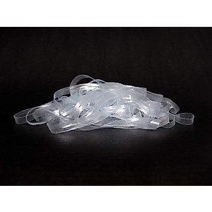 D.I.Y 1/4" Clear Elastic, 100% Thermoplastic Polyurethane, Small Packaging by Anytape Korea, 10 Yard, 30 Yard, and 500 Yard Packaging Available (1/4" Clear 500 Yard)