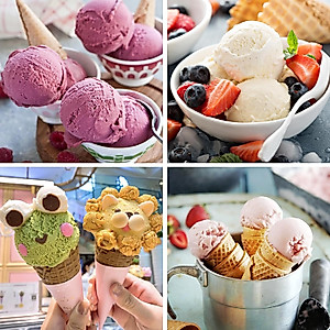 AFINSEA Creami Pints and Lids for Ninja,4 pack Creamy Icecream Containers Cups Jars Tubs Canisters Set,Smoothie Pot Compatible with NC299AMZ & NC300s Series Creamer Ice Cream Maker Machine