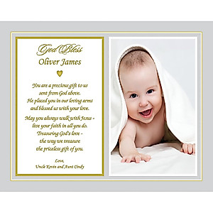 Poetry Gifts Newborn Baby Personalized for Boy or Girl, 8x10 Inch Print with Name and Photo