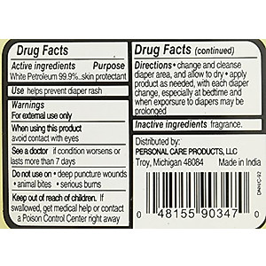 Pack of 3, Baby Love 100% Pure Baby Soft Scent Petroleum Jelly, 6 Oz (170 g)