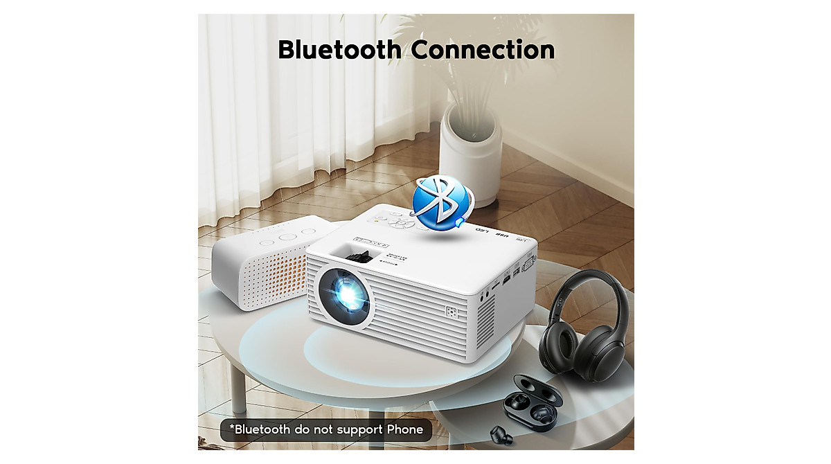 1080P Mini Projector with 5G WiFi & Bluetooth | Portable Home Theater