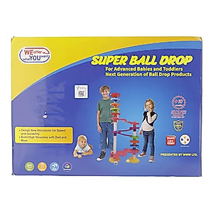 WEofferwantYOUwant Super Ball Drop with Large Balls and Ramp Tracks. Marble Run Baby Learning Development Activity Toy, Birthday Gift, Educational Fun for Kids, for Ages 10 Months and Up