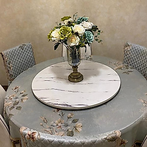 KADEUX Rotating Wooden Lazy Susan Turntable, 20in 24in 28in 30in 36in 40in Tabletop Rotating Serving Tray, 360° Rotating Wood Turntable for Home, Kitchen, Restaurant (Color : Mahogany, Size : 50cm/2