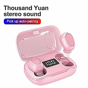 Bluetooth 5.0 Headset True Wireless Stereo Earphones Mini Sports in-Ear Headphones with Microphone