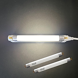 6 Inch F4T5/CW Fluorescent Tube,T5 4W Cool White Under Cabinet Bulb,Compatible for GE,Eiko 15501, Sylvania 20416,Sunlite 05040, Rayovac,Coleman Lantern Bulb,G5 Bi-Pin Base,4100K(4PACK)