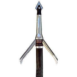 Grim Reaper 1804 Stainless Steel Razorcut Mechanical 3-Blade Broadheads 100 Grain 1-3/4 inch (3 pack)