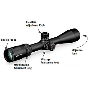 Vortex Optics Diamondback Tactical 4-12x40 Second Focal Plane Riflescope - VMR-1 Reticle (MOA),black