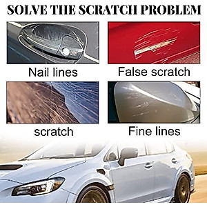Automotive Scratch Repair Waxes, Car Paint Scratch Repair Agent, Care Grinding Polishing Restorer Liquid with Sponge Polish Paint Restorer, Easily Repair Paint Scratches Minor Scrapes Quickly Remover