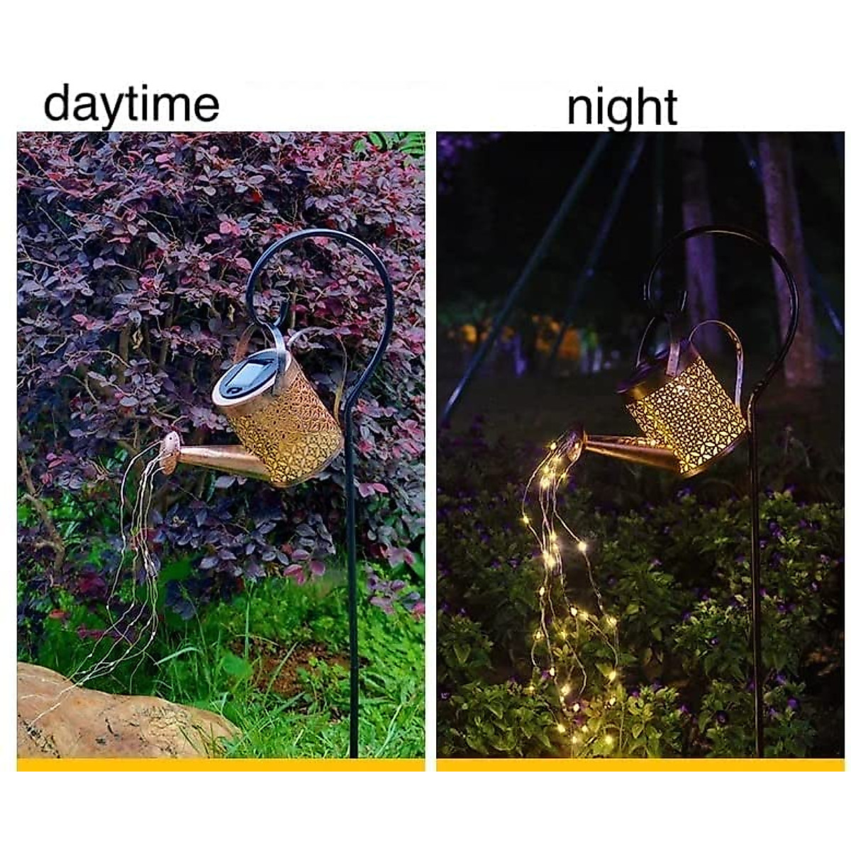 LED garden decor ,Solar garden Lights -solar lights outdoor garden ,Decoration Waterproof Strip Light,Waterfall Fairy Lights for patio decor in Home Yard，Beautiful Festivals gifts and birthday gifts
