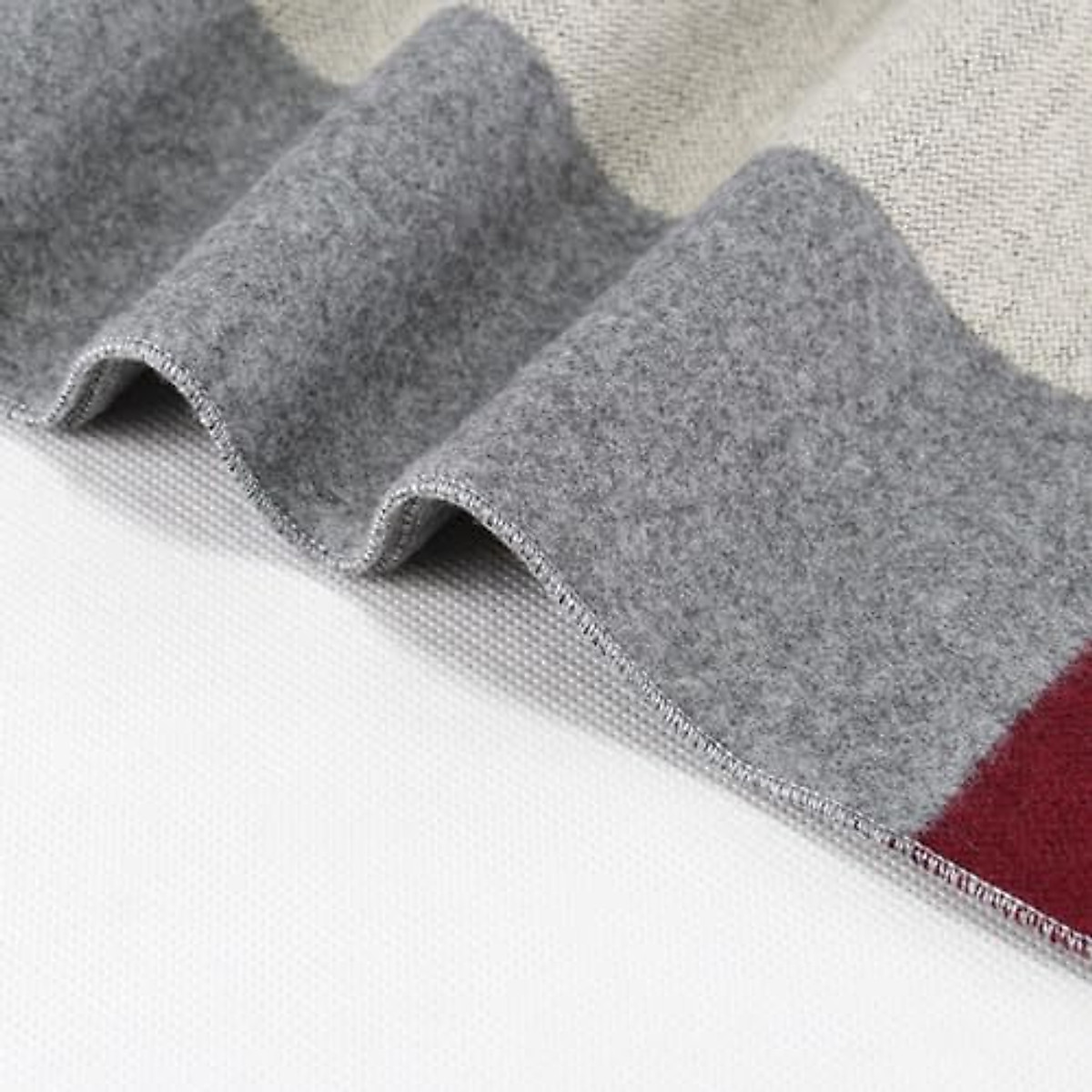 Geopty 2 Pack Mens Scarf, Soft Warm Cashmere Feel Winter Scarf for Men Black Grey Mens Scarves Set,Style B