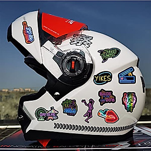 LAGOM DREAMBOAT Fashionable Cyberpunk Style Waterproof Stickers, Create Unique Looks- 50 Pieces per Pack