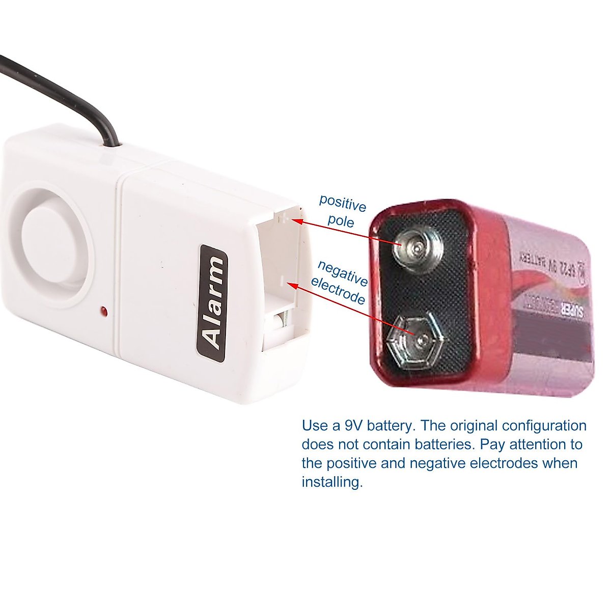 Automatic Power Cut Failure Alerter, LED Flash Indicator 120dB Smart Warning Siren 220V