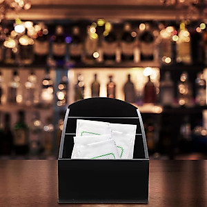 CALLARON Tea Bag Holder Organizer Tea Bag Rack Organizer 2pcs Coffee Pod Storage Box Acrylic Tea Bag Tea Bag Display Bar Accessories