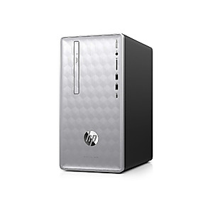 HP Pavilion Desktop Computer, Intel Core i7-8700, 12GB RAM, 1TB Hard Drive, Windows 10 (590-p0070, Silver)