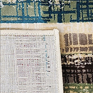 SUPERIOR Indoor Large Area Rug, Contemporary Abstract, Jute Backed Rugs, Home Decor for Dining Room, Living, Bedroom, Entryway, Kitchen, Dorm, Office, Kylemore Collection, 5' x 8', Chocolate