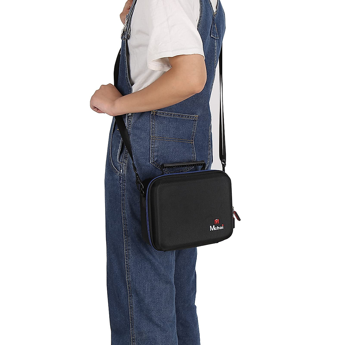 Mchoi Hard EVA Travel Case for AuKing Mini Projector 2022 Upgraded Portable Video-Projector, Case Only Black