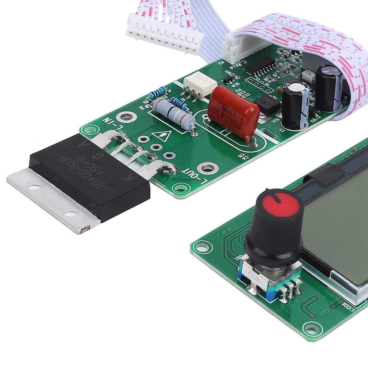 Spot Welder Module 9-12VAC 100A Time Control Welding Module Digital LCD Spot Welder Double Pulse Encoder