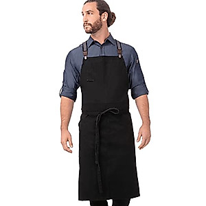 Chef Works Unisex Berkeley Chef Apron, Jet Black, One Size