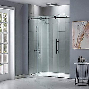 WOODBRIDGE MSDC 6076-MBL Shower Door, 60"x76", MBL