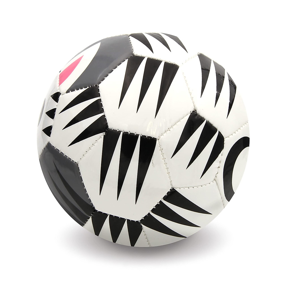 Daball Kid and Toddler Soccer Ball - Size 1 and Size 3, Pump and Gift Box Included (Size 1, Happy, The Zebra)