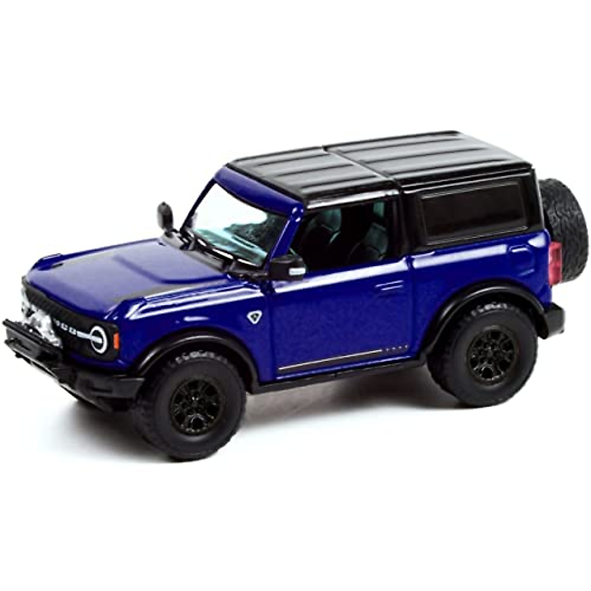 Greenlight Collectible 2021 Bronco 2-Door VIN #001 Lightning Blue w/Navy Pier Blue Interior (Lot #3008) Barrett Jackson Scottsdale Edition 1/64 Diecast Greenlight 37240 E, 37240E