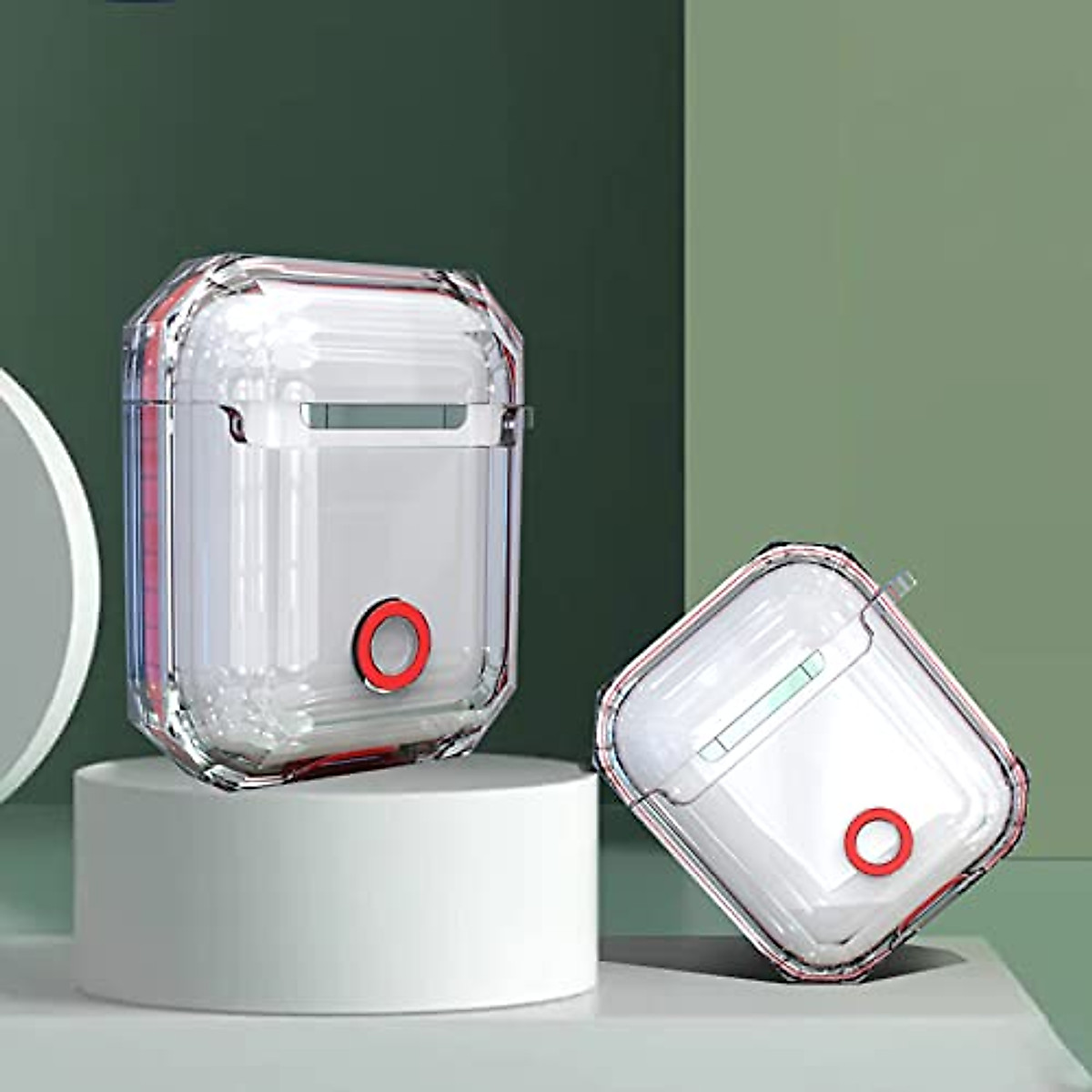 AIPNIS Custom Photo AirPods Case,Personalized Transparent TPU Shockproof Protective Case Gift,for Airpods 1&2 Cover, with Hand Rope