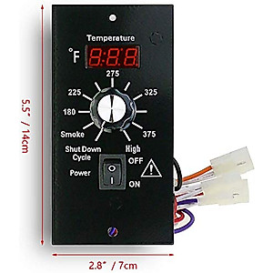 Hisencn Grill Inducer Induction Fan Kit and Digital Thermostat Kit Replacement Parts for Traeger Wood Pellet Grill Models, Combustion Fan, Digital Thermometer Pro Controller