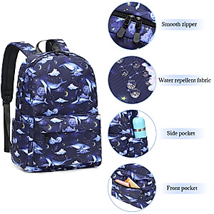 MIRLEWAIY 15.7 inch Kids Travel Backpack for School Girls Elementary, Cactus