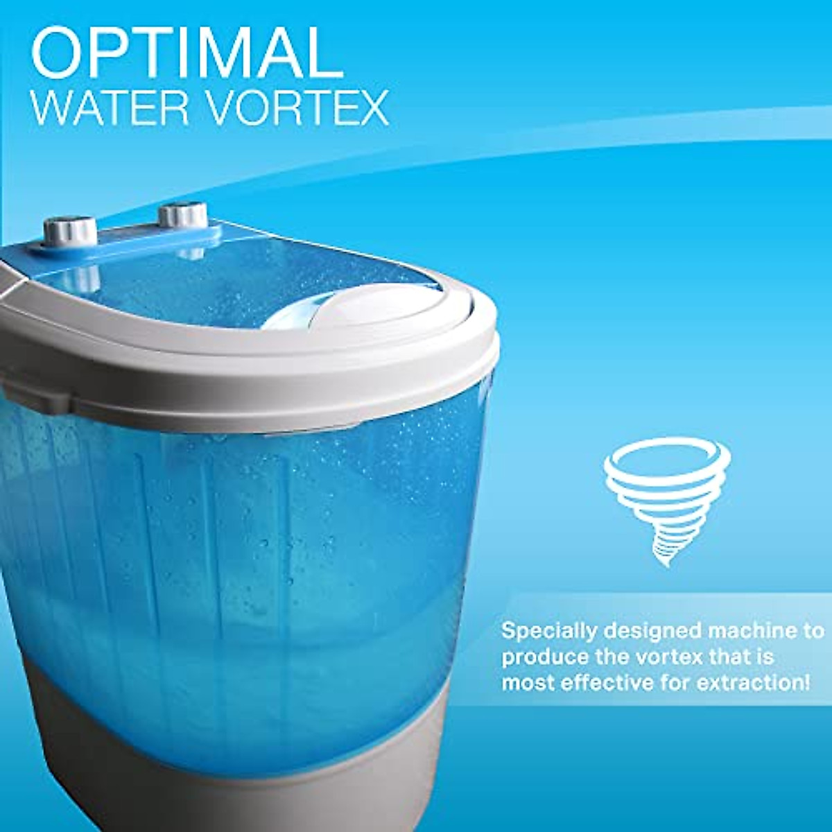 Bubble Magic 5 Gallon Washing Machine, Ice, Portable, Compact, Extractor for use with Bubble Bags, Herbal Extraction Kit, 130075 5 Gallon, Medium, Blue