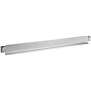 Quantum Storage Systems 36BH Bin Rail Holder for 36" Wide Wire Shelving Units, Chrome Finish, 3" Width x 36" Wide x 3" Height