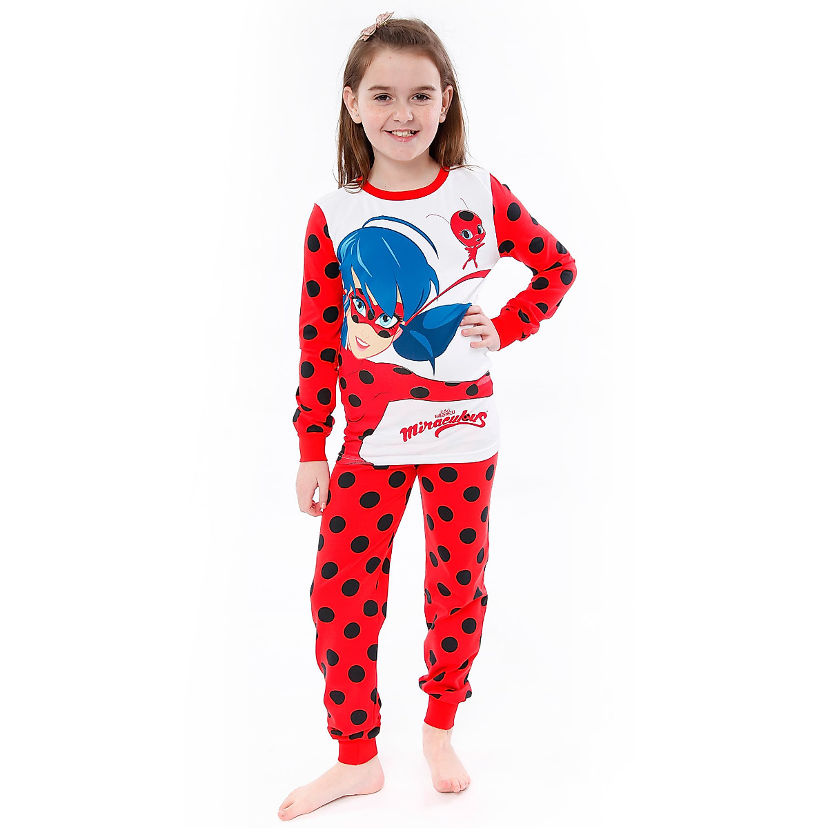 Miraculous Ladybug Girls' Lady Bug Pajamas 6, Multicolored, Size 6