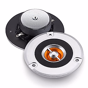 Facmogu 2PCS 3 Inch Silver Tweeter Speaker, RMS 15W 4 Ohm High Efficiency Mini Tweeter Speakers for Home Theatre, Car Tweeter Speaker for Car Audio System Accessories