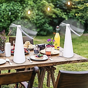 PIAOPIAONIU 3 pcs Fly Fan for Tables Fan Fly Portable Table Fan for Outdoor Indoor Keep Flies Away from Your Food