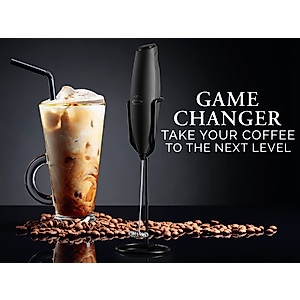 Zulay Magia Super Automatic Coffee Espresso Machine - Frother Handheld Foam Maker for Lattes - Espresso Coffee Maker With Easy To Use 7” Touch Screen & Executive Milk Frother with Stand