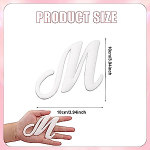 TOYMIS Decorative Lettering for Bogg Bag, Alphabet Letters Decor Letter Charms for Bogg Bag Accessories Alphabet 3D Letters for Personalizing Handbag DIY White (M)