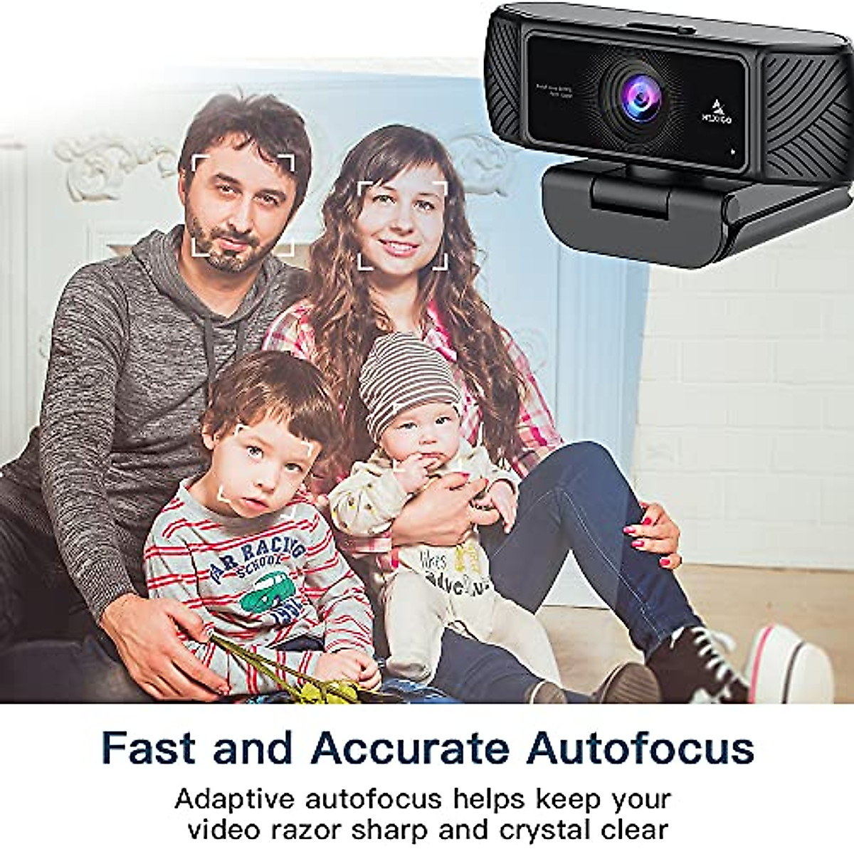 NexiGo 1080P 60FPS Webcam with Software Control and Microphone, AutoFocus, w/Privacy Cover and Tripod, N680P Pro Computer Web Camera for Skype Zoom Teams, Mac PC Laptop Desktop