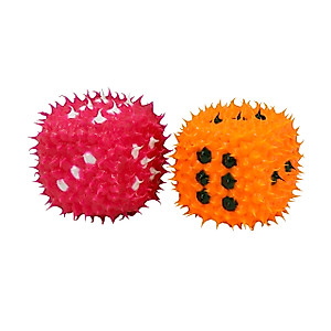 KESS Drop Dots Foam dice - Squeezy Toy, Bouncy Toy, Spike Toy -Pack of 2, Toy for Kids 6 Years and up, Stress Relief Toy, Sensory Toy