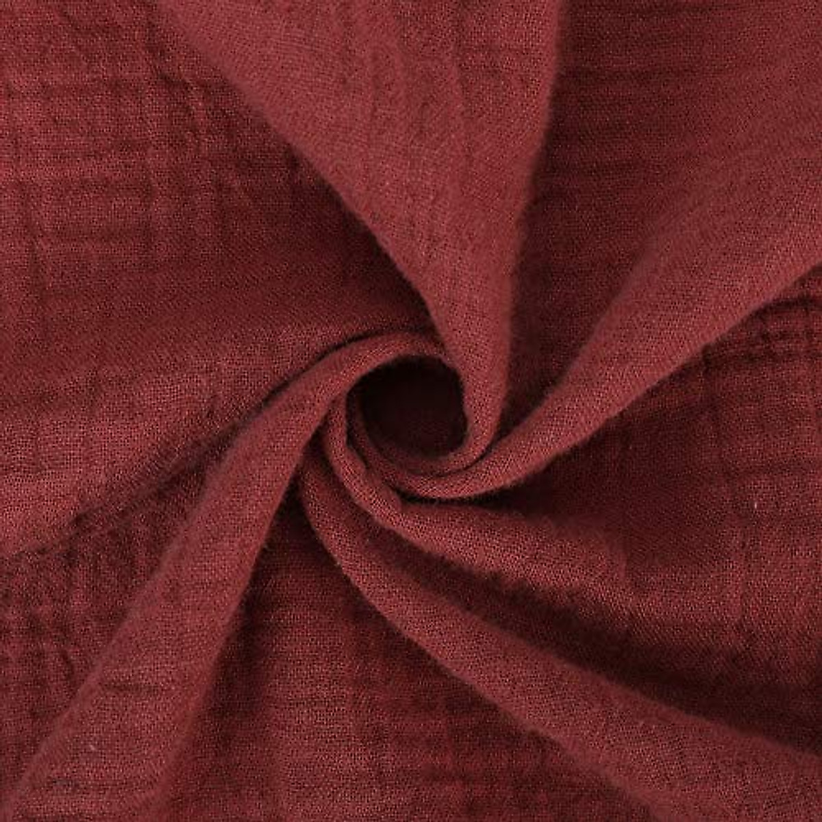 TILLYOU Organic Muslin Swaddle Baby Blanket, 100% Soft Cotton Swaddling Receiving Blanket with Pom, Large Lightweight Baby Wrap Blanket, 47'' x47'' Brown