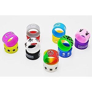 Silicone Bands - CENGLORY 10 Pieces Silicone Anti Skid Rings Rubber Bands -18mm Silicone Bands