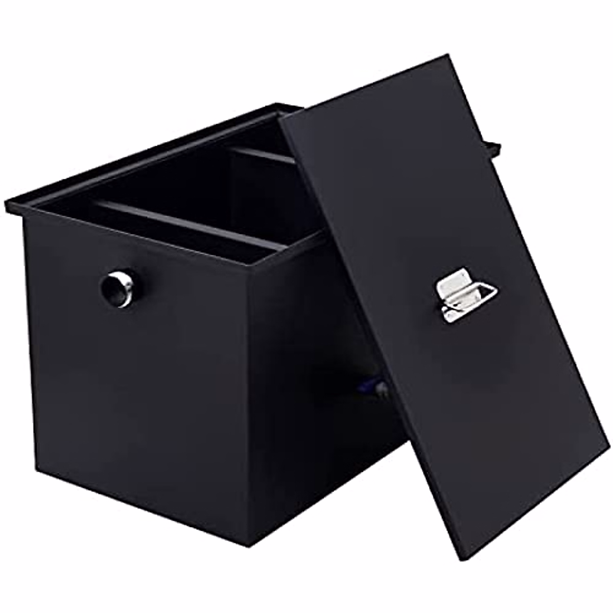 Commercial Grease Interceptor 8-70 LB, Carbon Steel Grease Trap 4-35 GPM, Grease Interceptor Trap With Side Water Inlet, Under Sink Grease Trap For Restaurant Canteen Factory Home Kitchen,40 LB