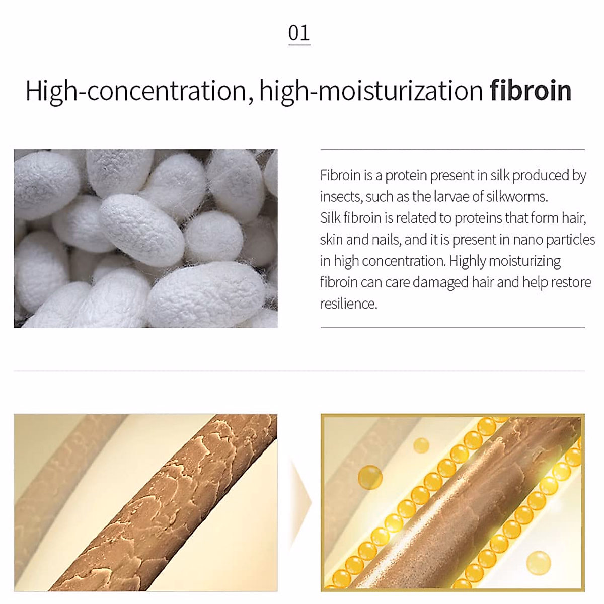 Masil 9 Conditioning Silk Protein Balm - Hydrating Smoothing Moisture Essence | Sulfate, Paraben & Silicone-Free | Anti-Frizz Treatment for Dry, Unmanageable, Damaged Hair (6.08 fl oz)