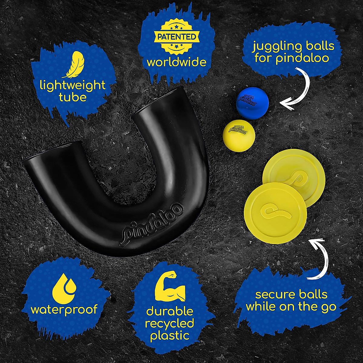 The Original Pindaloo Skill Game – First & Only Authentic Looping Ball for Kids, Teens & Adults | Fun Coordination Game for Ages 8-12+Boosts Focus & Motor Skills Indoor & Outdoor Play | Transparent