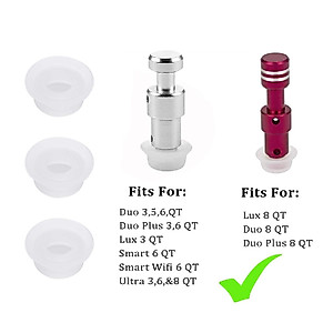 12 Pcs Instapot Replacement Float Valve Gaskets - Float Valve Sealer for Instant Pot Duo 3, 5, 6, 8 Qt, Duo Plus, Ultra, LUX 3, 8 Qt, Float Sealing Caps Float Valve Silicone Caps