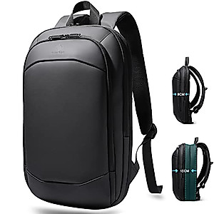 Slim Laptop Backpack for Men 15.6 inch,Waterproof Anti Theft Business Travel Backpack for Men and Women,Lightweght Expandable Durable College Backpack Weekend Casual Daypack Computer Work Laptop Bag